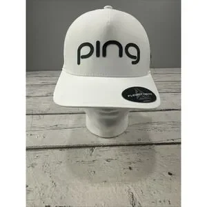 Ping | Accessories | Adult Ping Flex Fit Delta Golf Hat Cap White ...